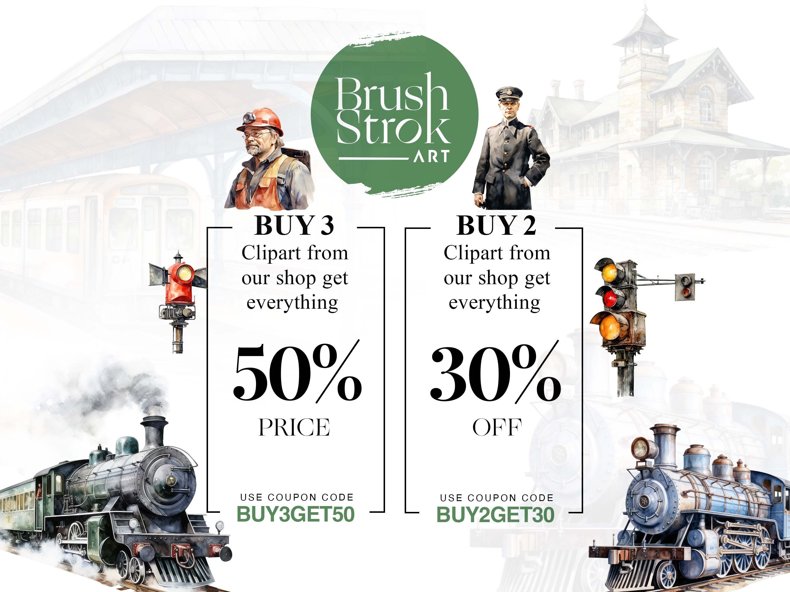 Train Clipart Railway Blue Train Vintage Train Steam Train - Etsy