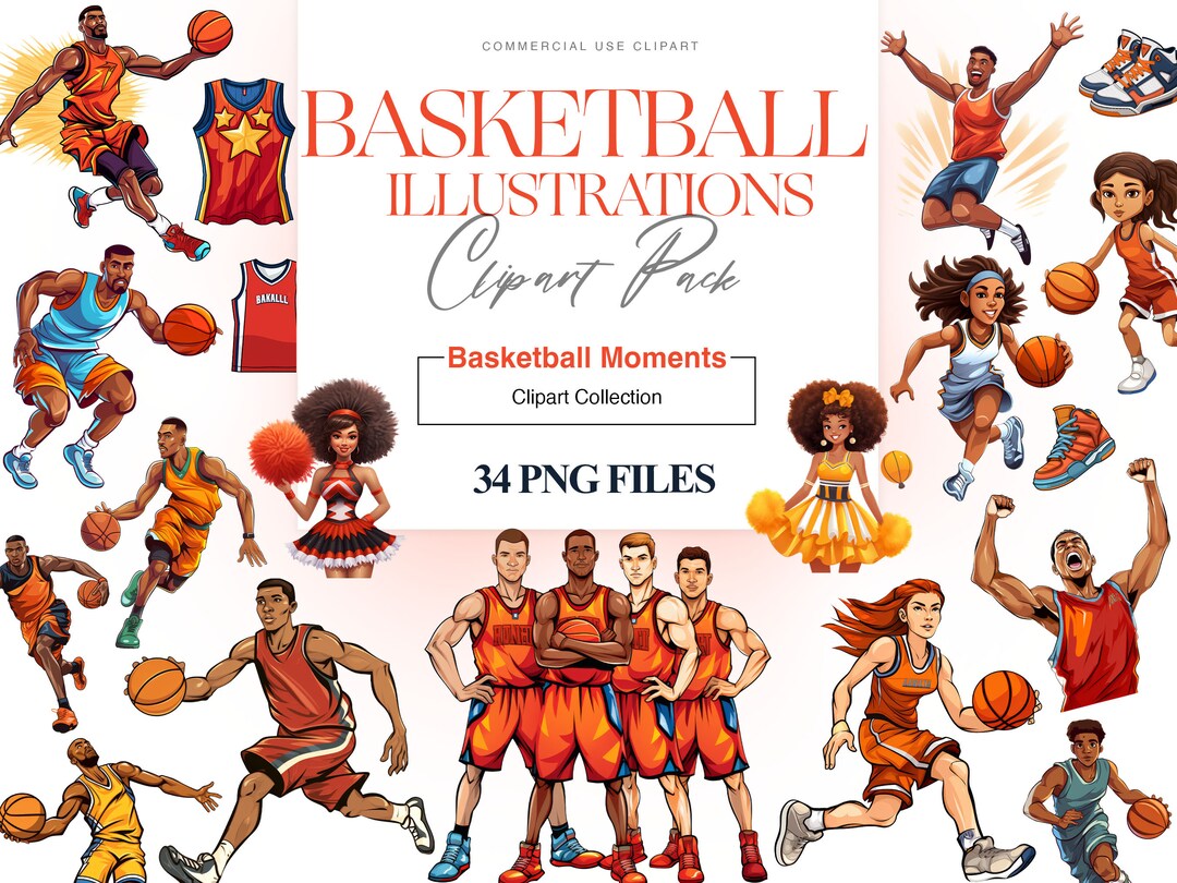 Basketball Clipart, Basketball Ball, Sports Cheerleader, Basketball ...