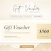 Gift Certificate Template, Printable, Voucher Template, Blank Gift ...