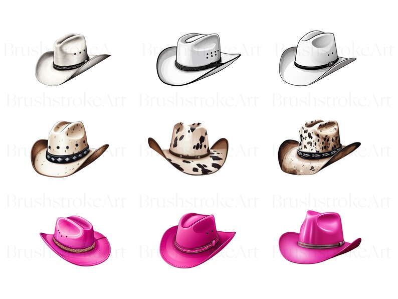 Cowboy Hat Clipart, American Cowboy Hat, Western Hat PNG, Watercolor ...