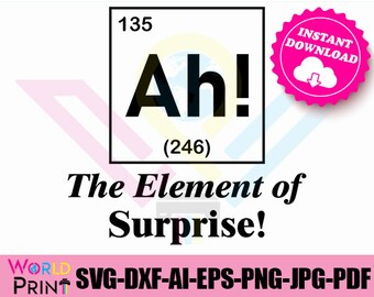 Ah the Element of Surprise Digital File - Etsy