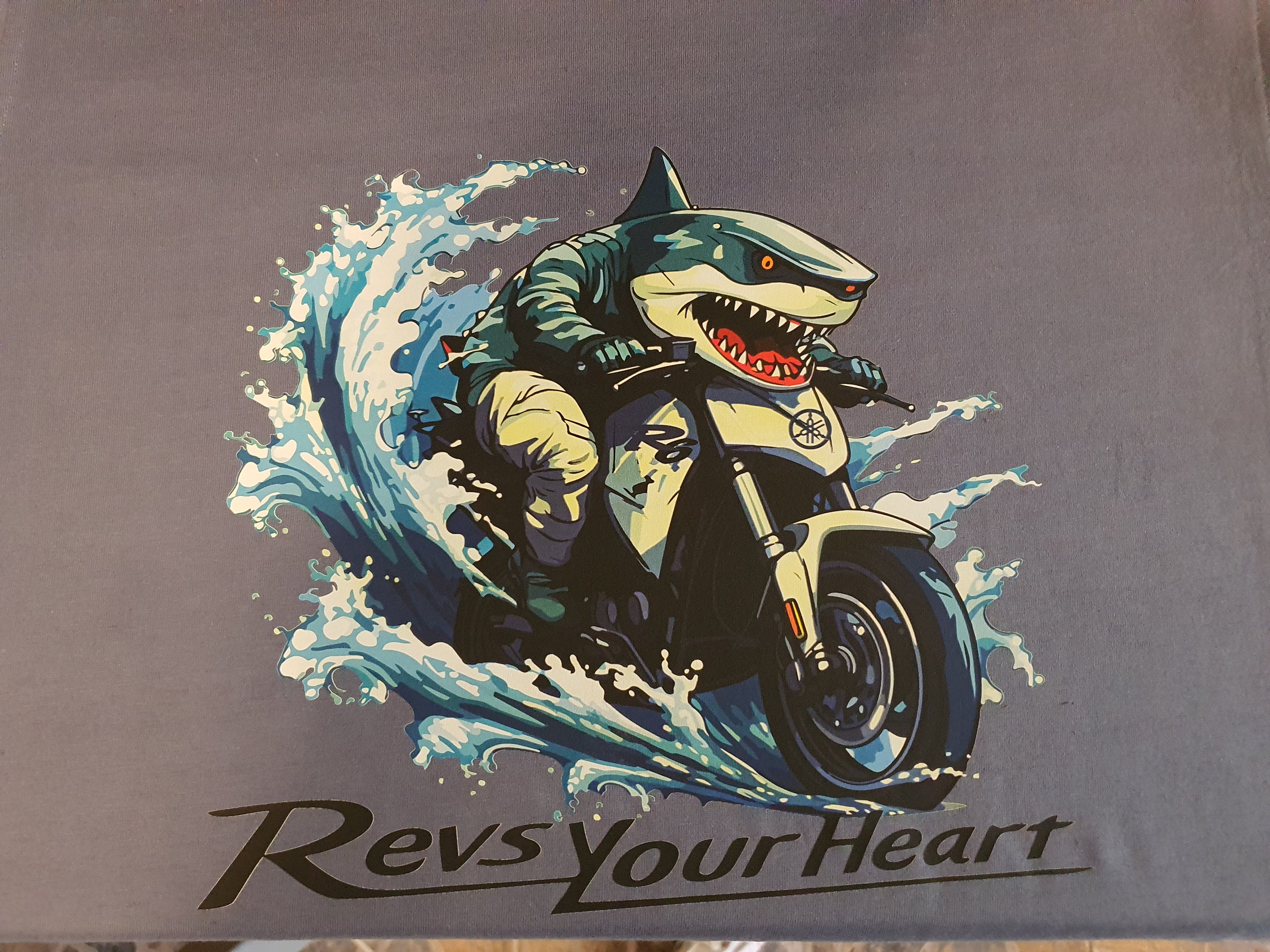 Shark Riding a Motorcycle R6 in a Watercolor Style Clipart- Svg, Jpg ...