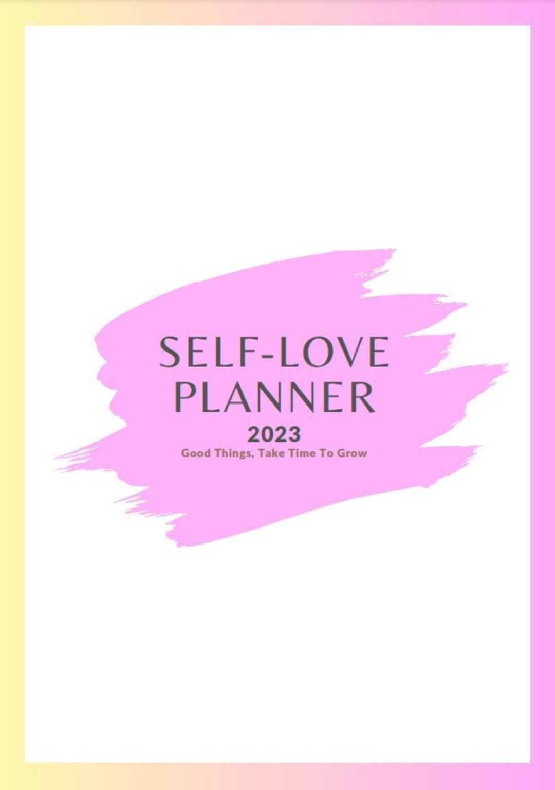 2023 Self-love Planner, Digital Planner, Goodnotes, Daily Planner ...