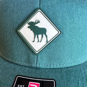 Moose PVC Patch Hat | Moose Hat | Fathers Day Hat for Dad | Outdoors ...