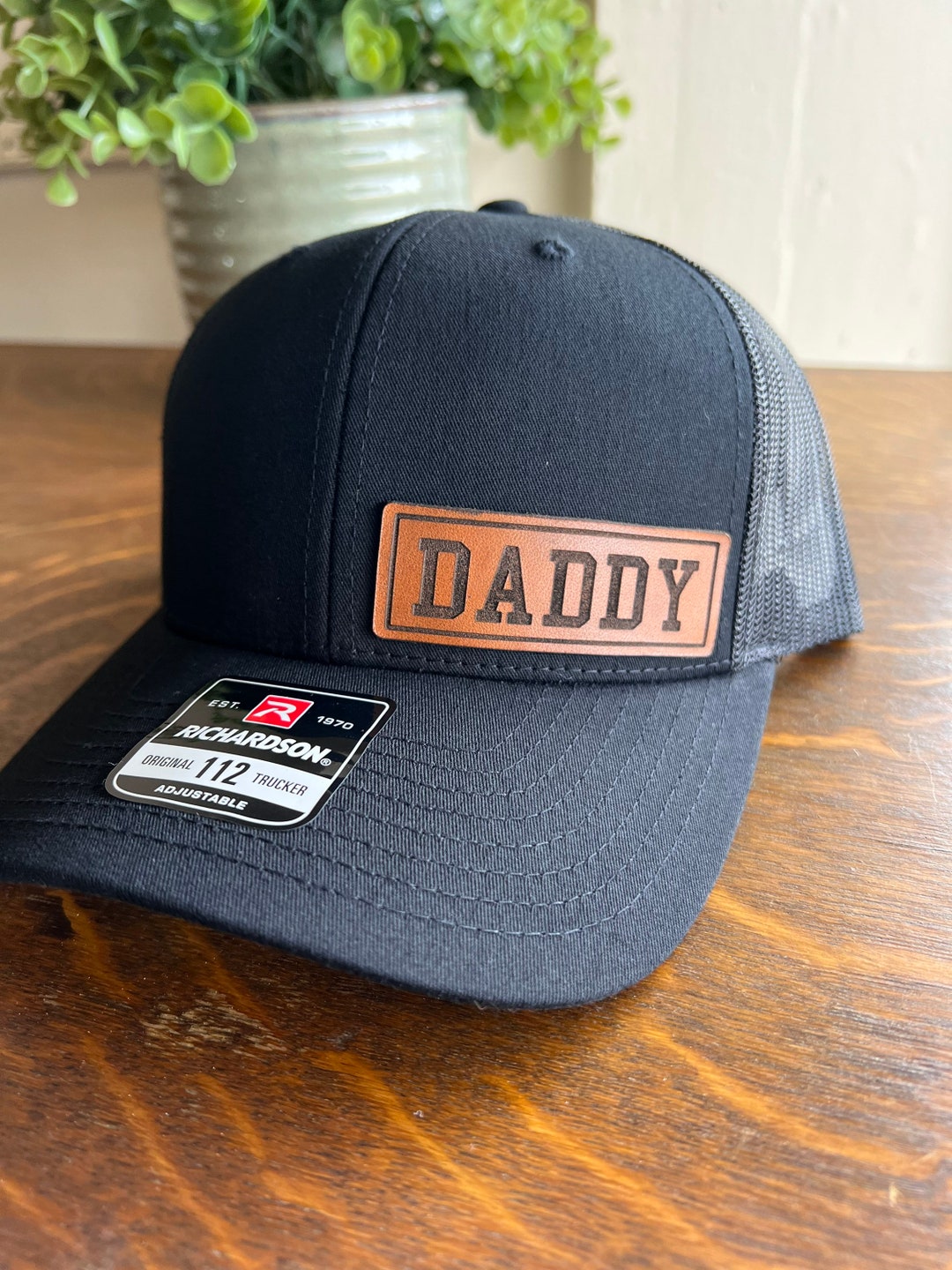 Daddy Sidepatch Fathers Day Hat for Dad Richardson 112 Leather Patch ...