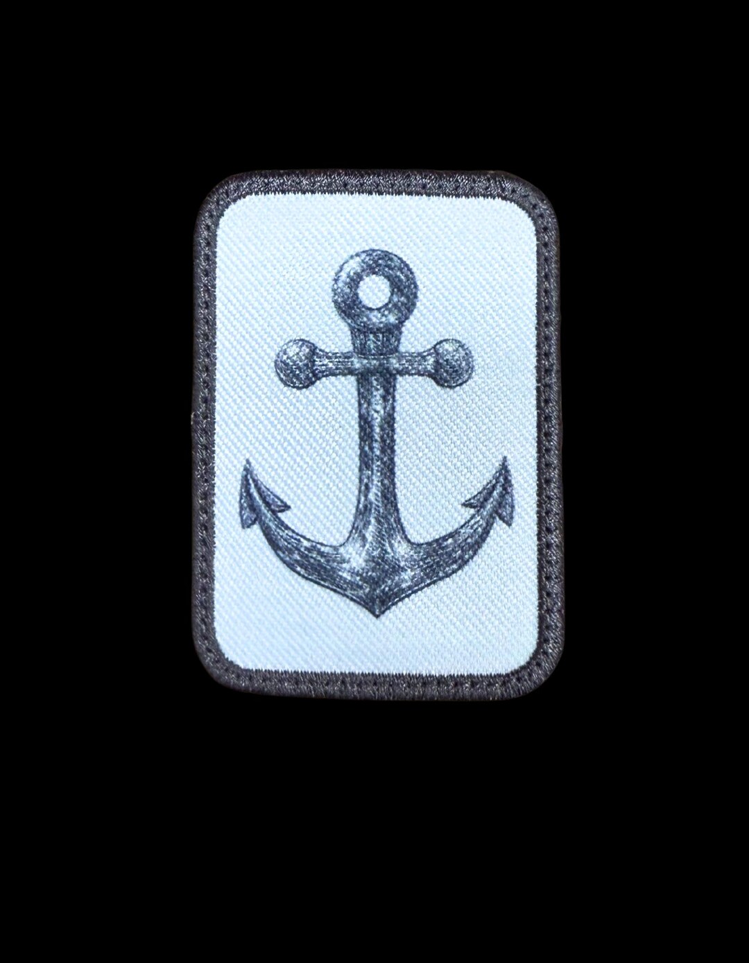 Anchor Print Stitch Patch: Heat Applied Iron on Patch - Etsy