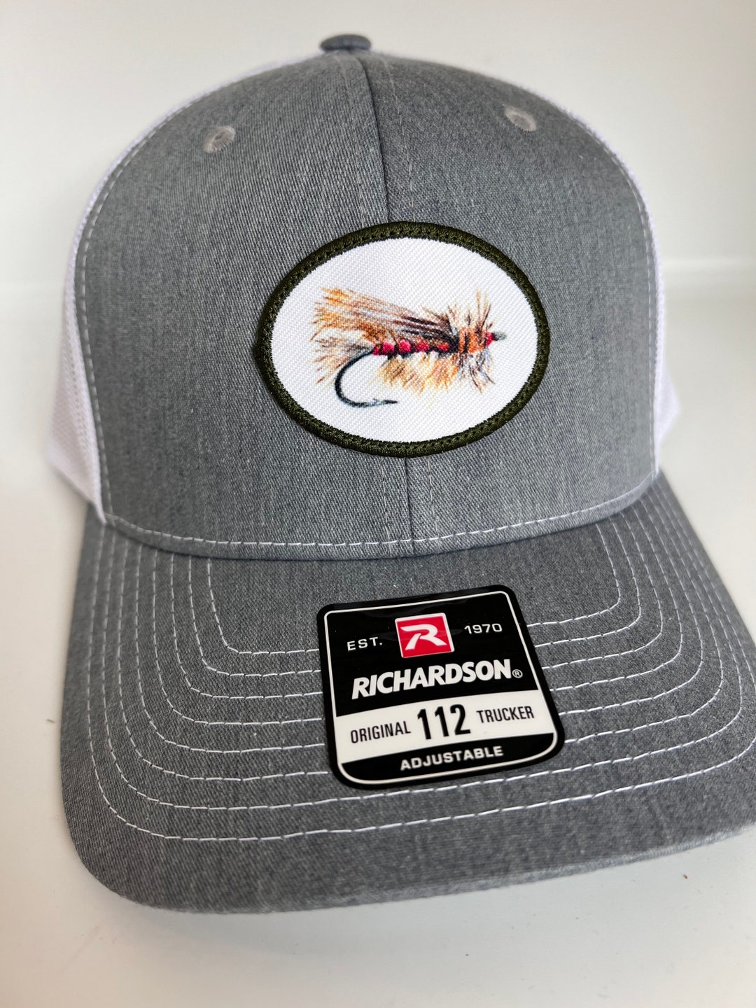 Christmas Gift for Dad Fly Fishing Patch Hat | Adjustable Trucker Hat ...