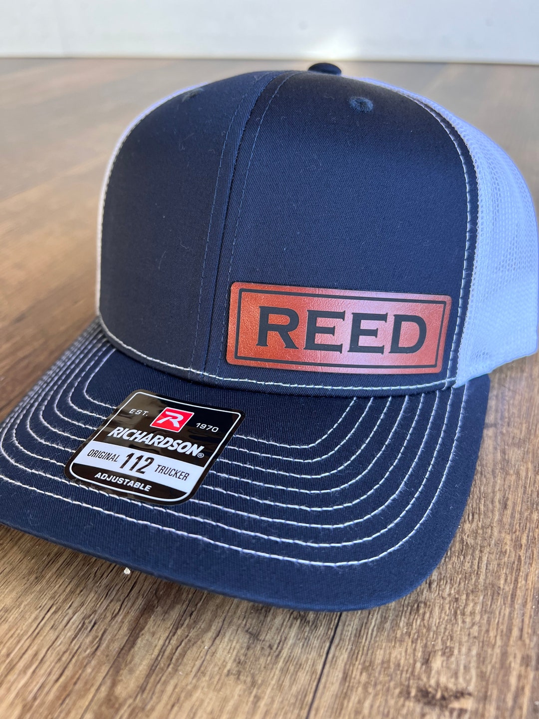 Custom Name Hat, Customizable Leather Patch Hat With First or Last Name ...