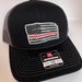 Thin Red Line Hat for Fathers Day Gift, Fire Fighter Gift Hat ...