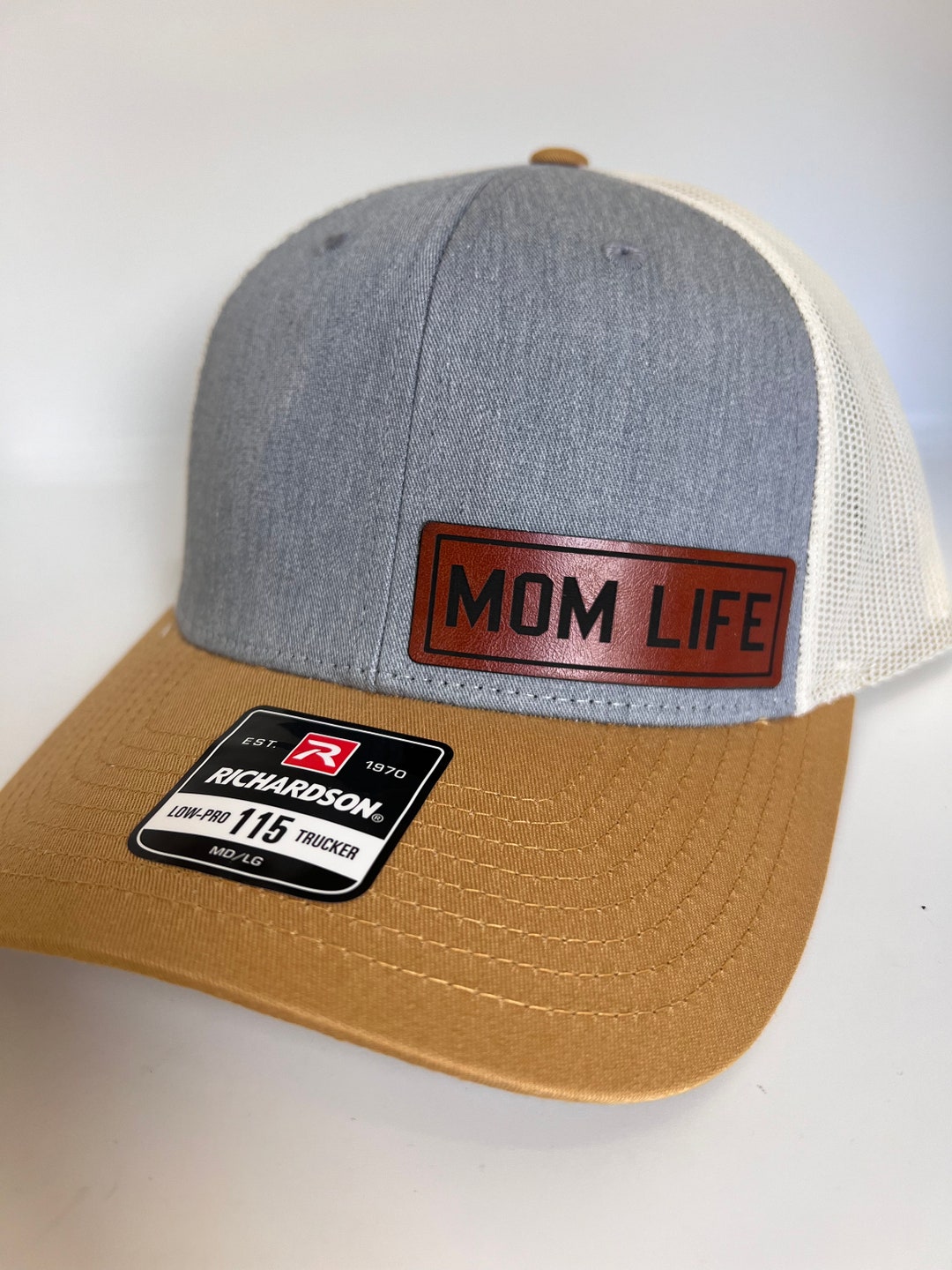 Mom Life Hat Mom Life Leather Patch Hat Hat for Mom Christmas Gift for ...