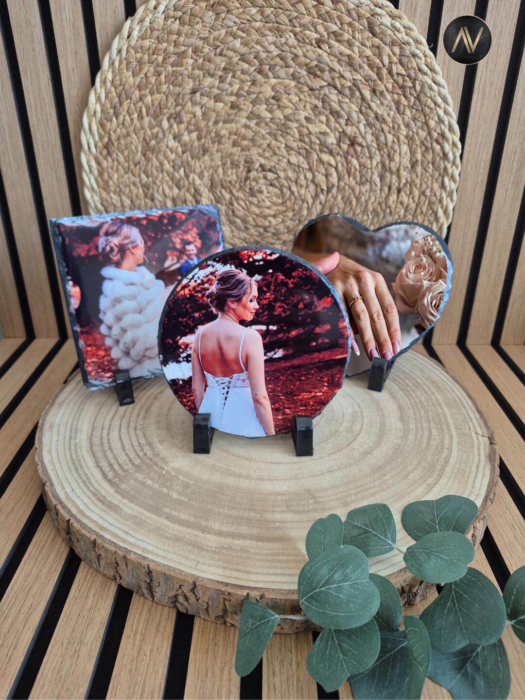Personalized Photo Print on Slate | Gift for Weddings, Anniversaries ...