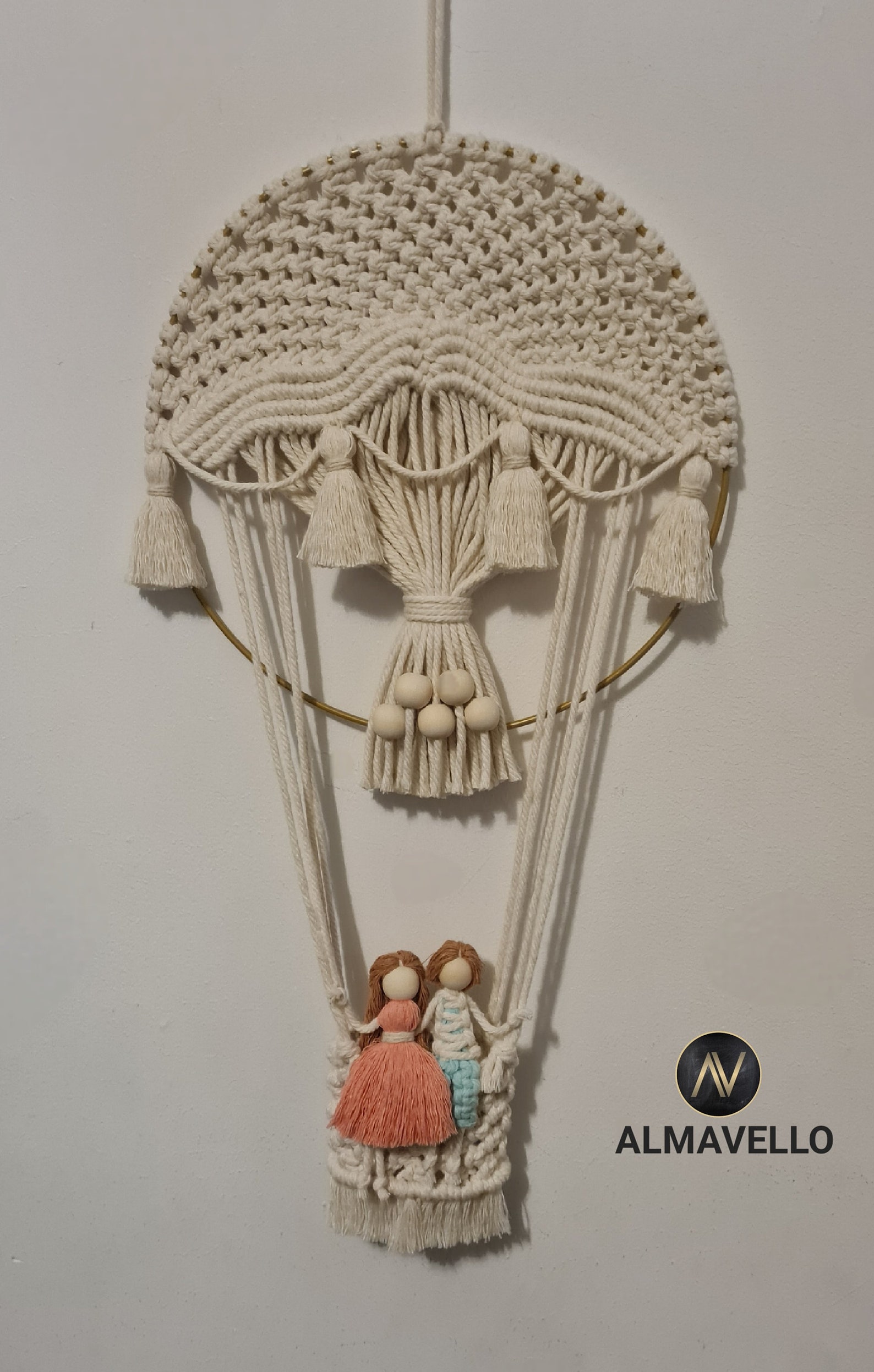 Hot Air Balloon Macrame / Gift for Birth / Children's Room Decoration ...