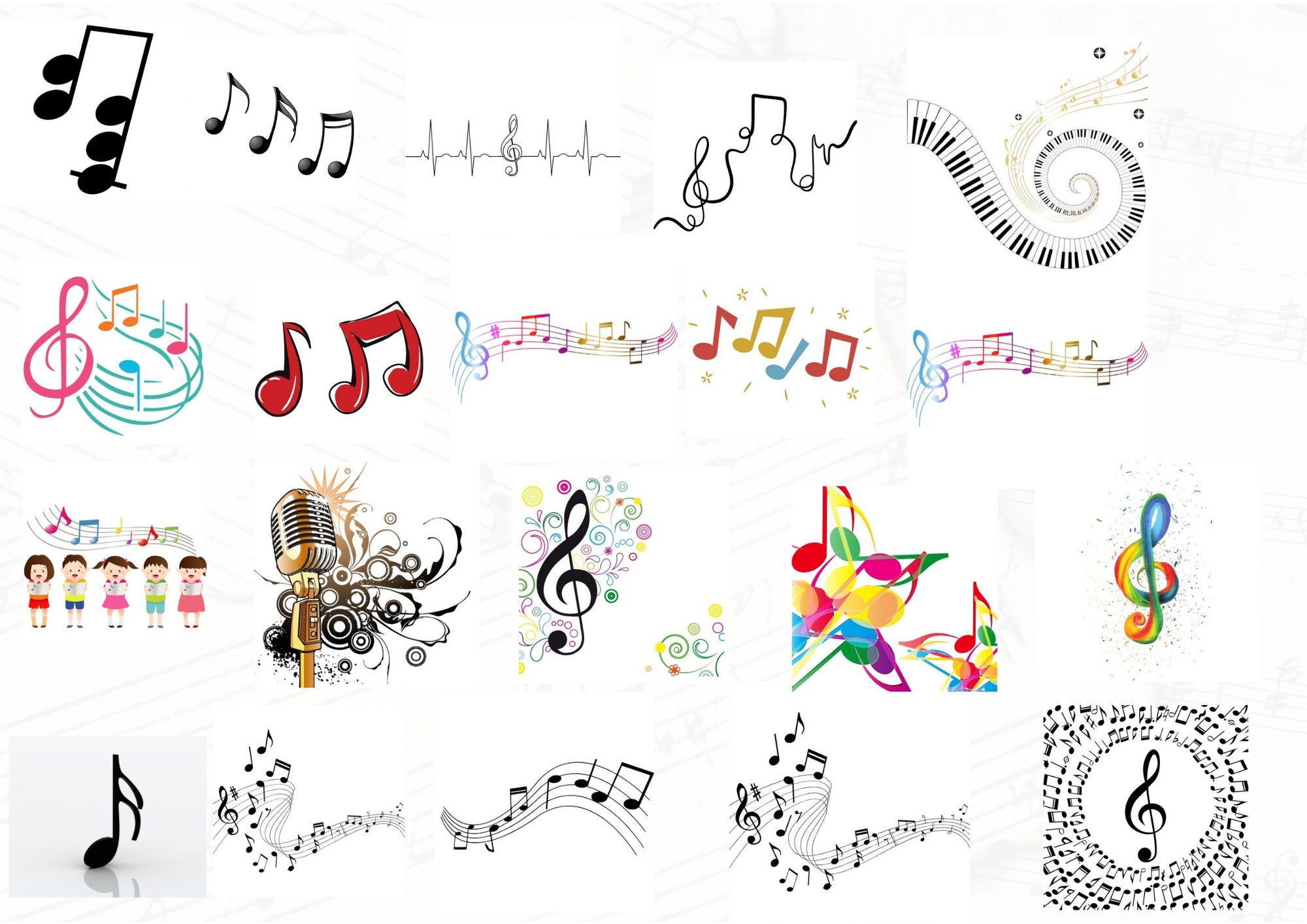 Fanny Musical Notes SVG, Musical Notes Clipart, I Love Music Svg, Music ...