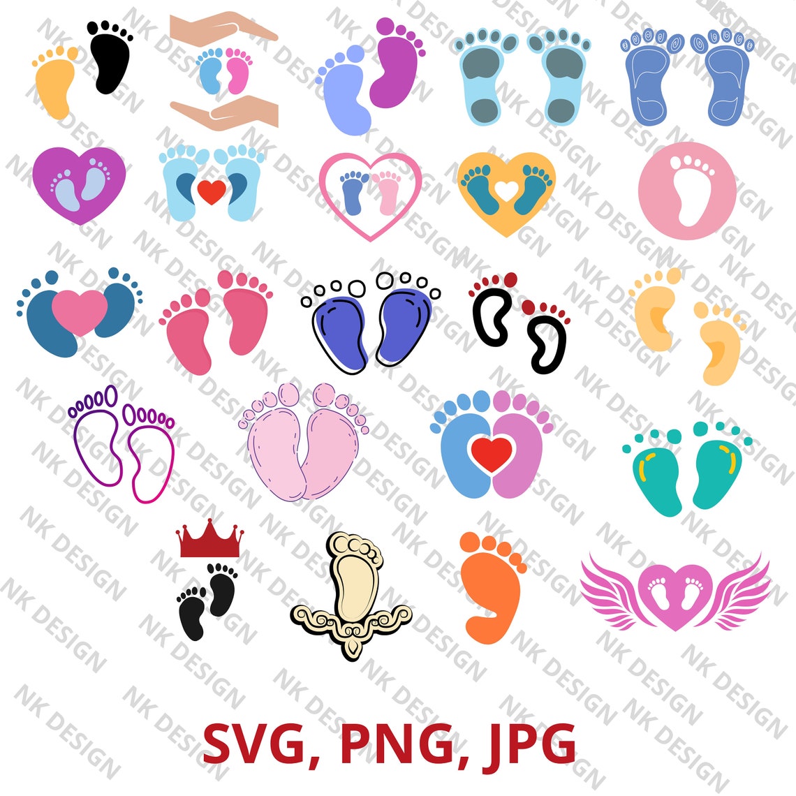 Baby Feet Svg, Monogram Baby Feet Svg, Footprint Svg, Baby Feet Cricut ...
