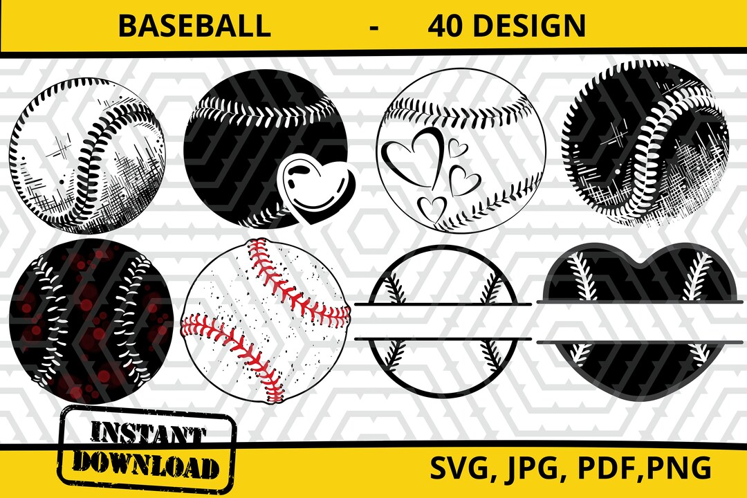 Baseball Svg Bundle, Baseball Clipart Svg, Baseball Player Svg ...