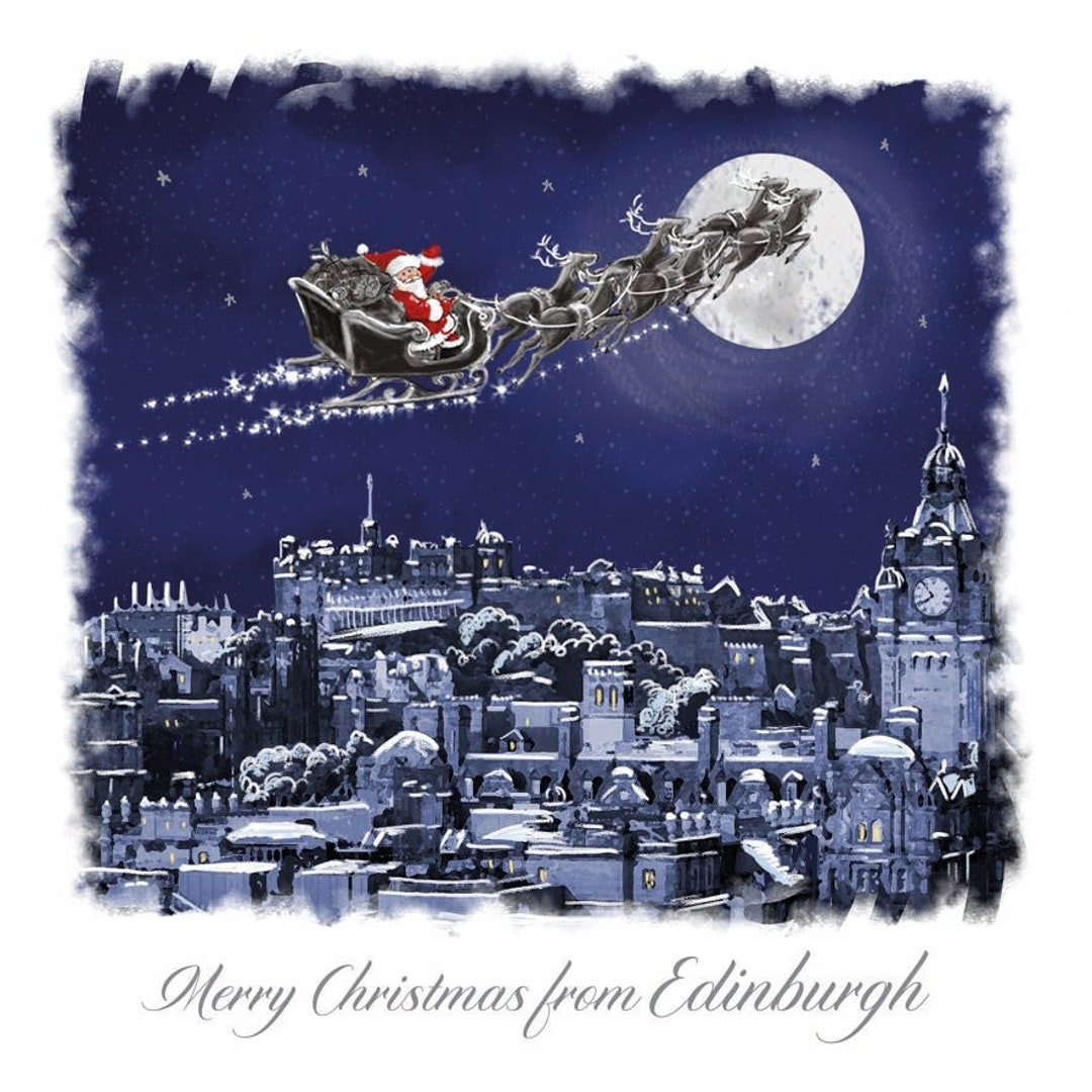 Scottish Christmas Cards - Merry Christmas From Edinburgh Christmas ...