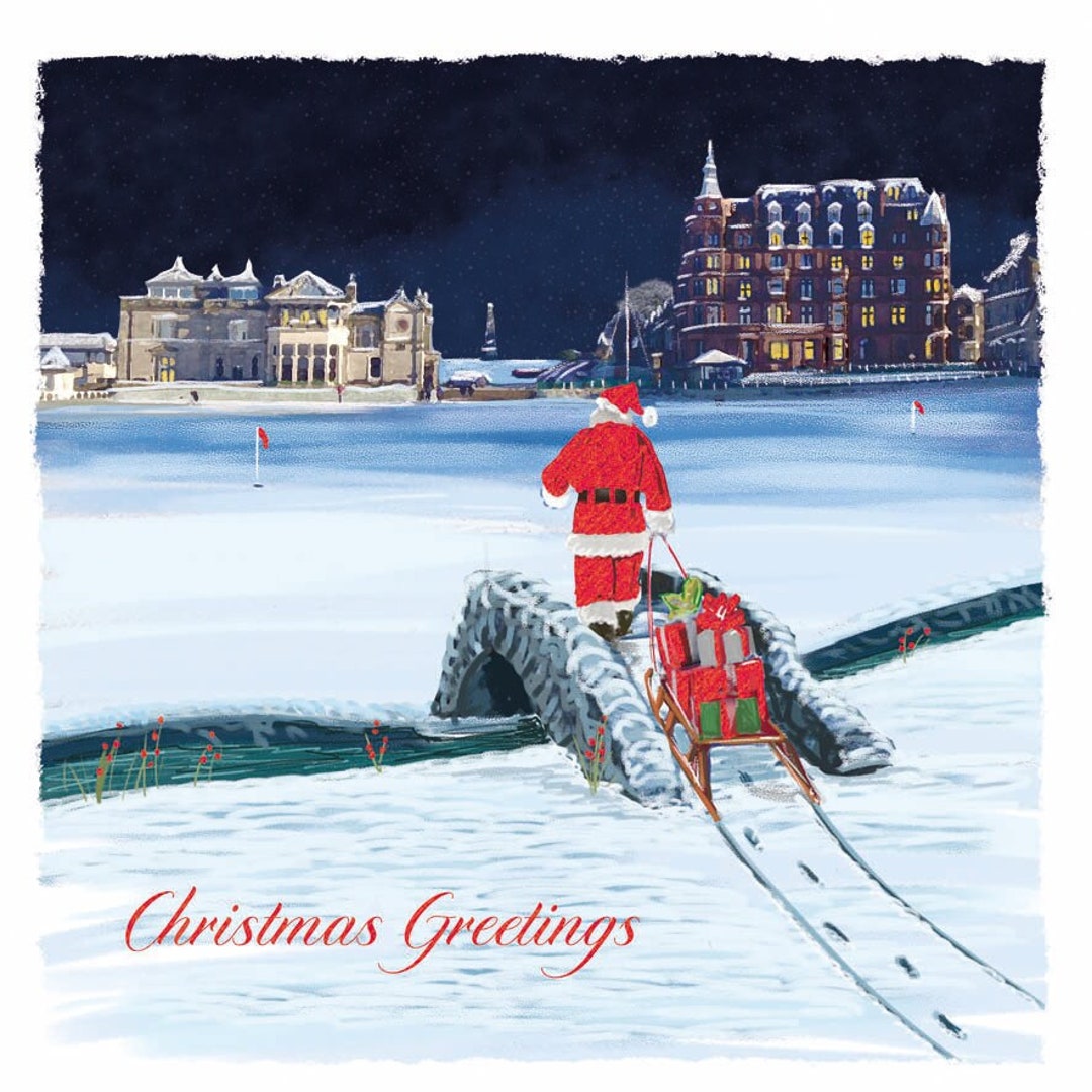 Scottish Christmas Cards Christmas Greetings From St Andrews Christmas Cards 10 Cards and 10 Red ...