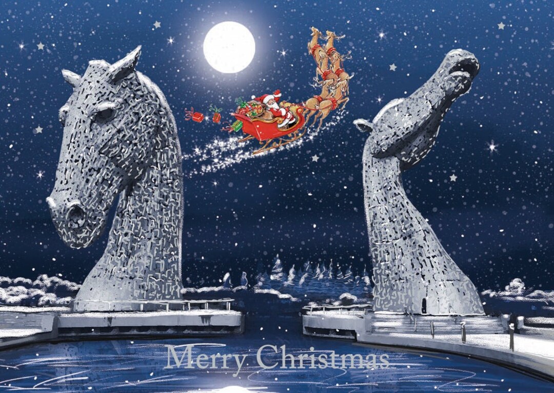 Scottish Christmas Cards Merry Kelpie Christmas Christmas Cards 10 ...