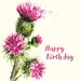 Happy Birthday Thistle - Etsy