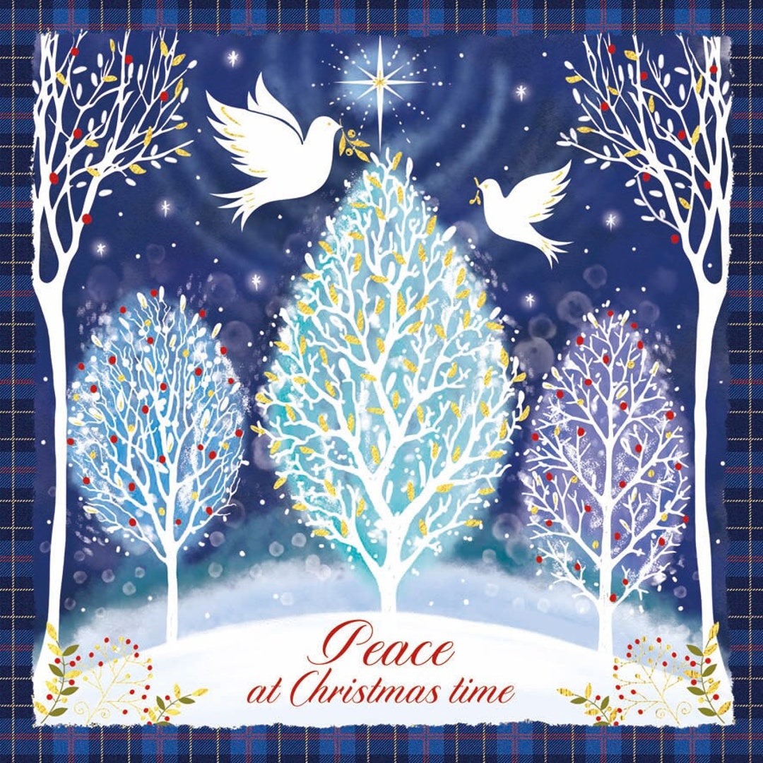 Scottish Christmas Cards - Festive Doves Christmas Cards - 10 Cards and ...