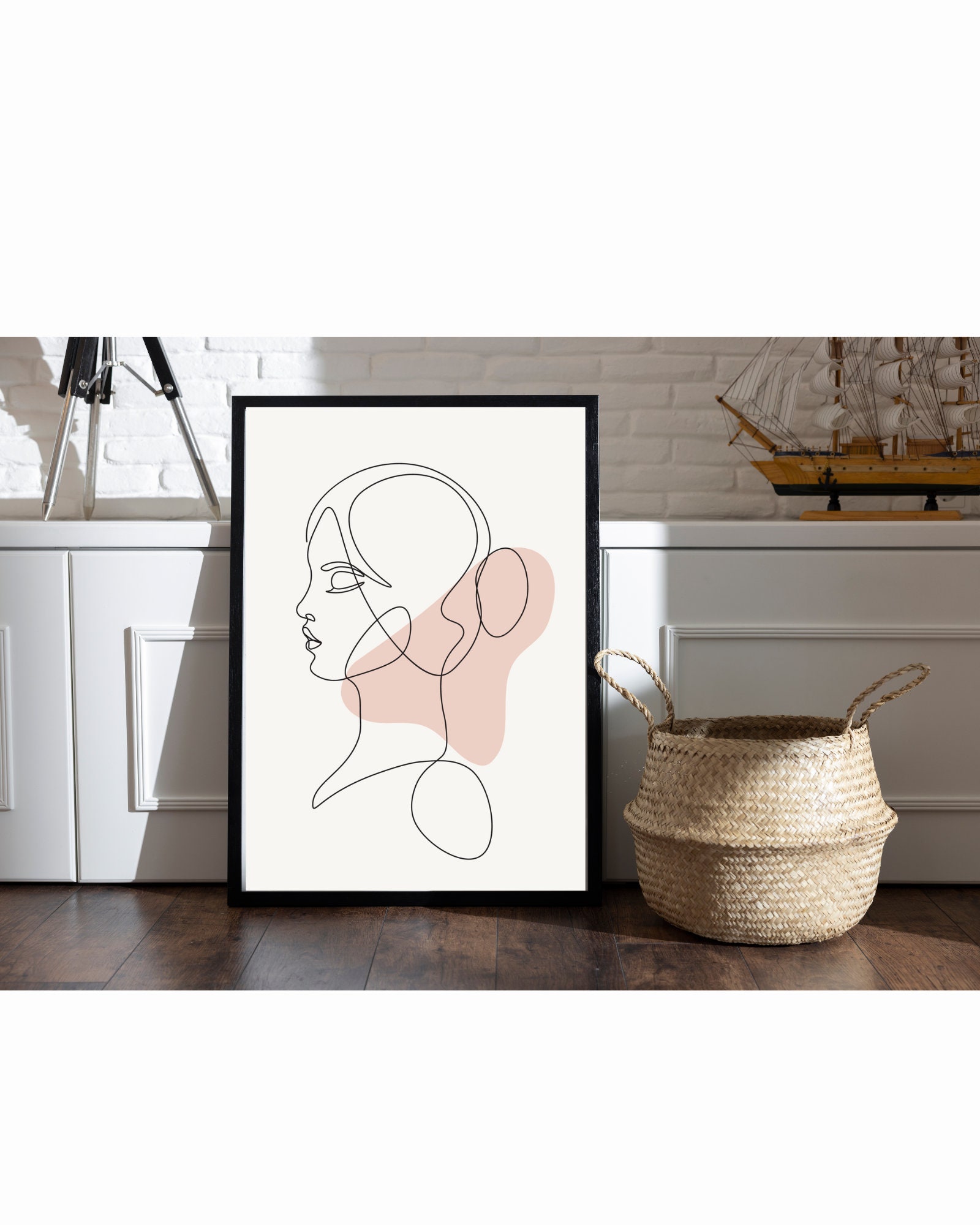 4 Minimalist Abstract Line Drawing Posters of Women, Printable - Etsy