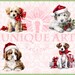 Christmas Puppies Cute Puppy Watercolor Clipart Bundle HQ - Etsy