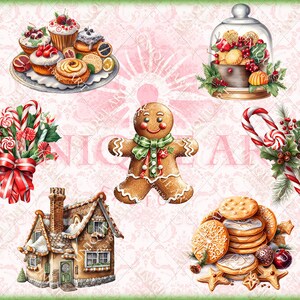 Christmas, Watercolor Clipart Bundle, HQ Printable PNG Format ...