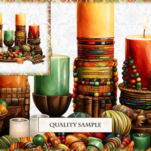 Kwanzaa, African American Heritage Celebration, Watercolor Clipart ...