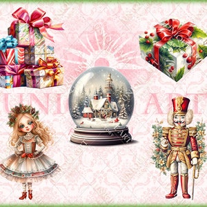 Christmas, Watercolor Clipart Bundle, HQ Printable PNG Format ...