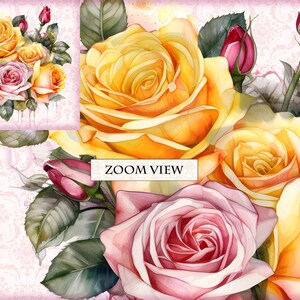 Rose Bouquets Mothers Day Special for Wedding Invitation Watercolor ...