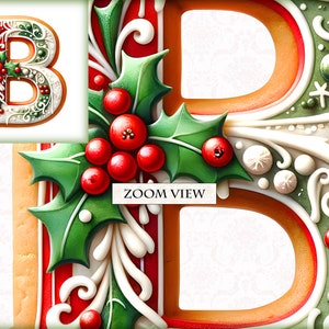 Christmas Alphabet and Numbers, Clipart Bundle, 36 HQ Printable ...