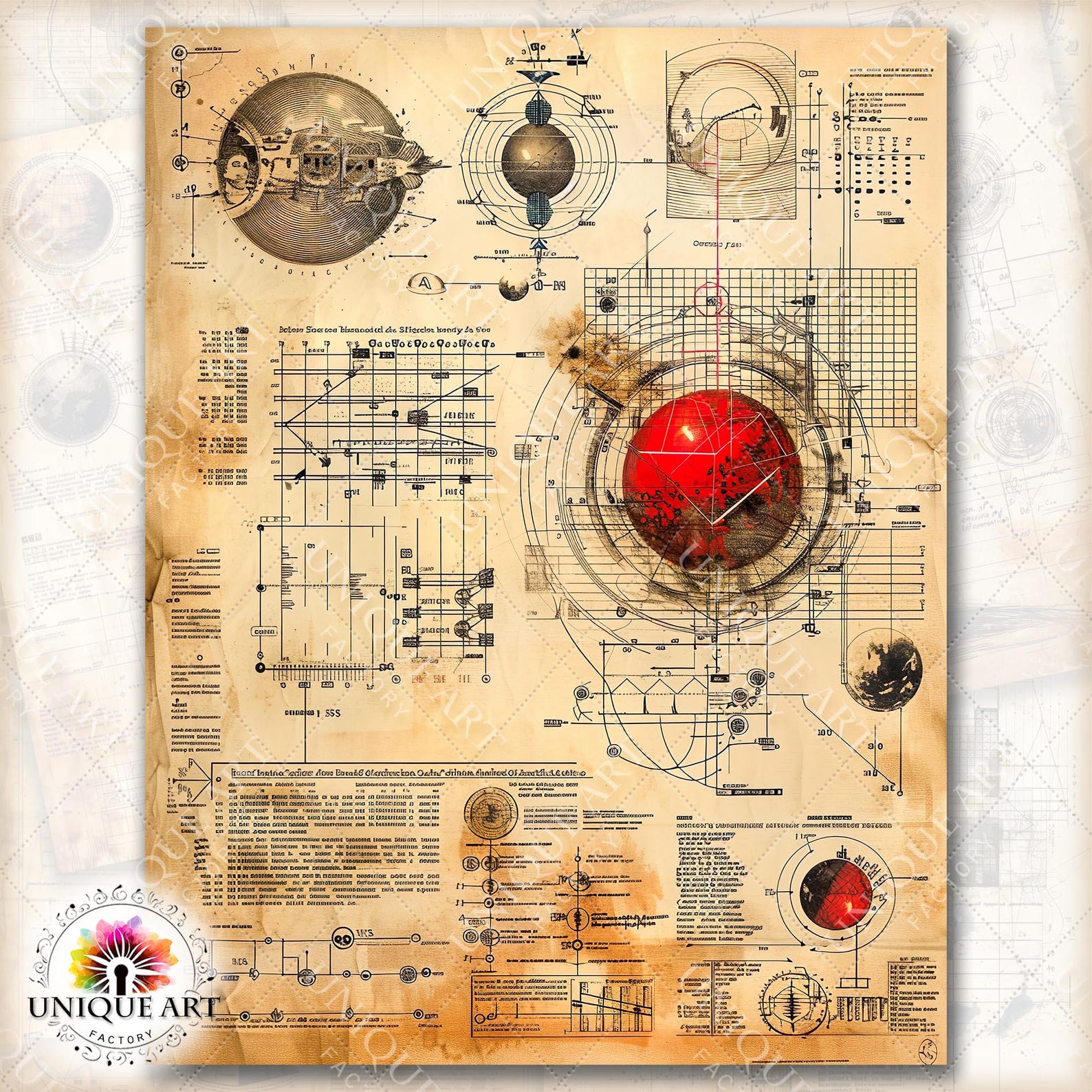 Vintage Technical Drawings, Printable 28 HQ JPG Image, Junk Journal ...