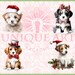 Christmas Puppies Cute Puppy Watercolor Clipart Bundle HQ - Etsy