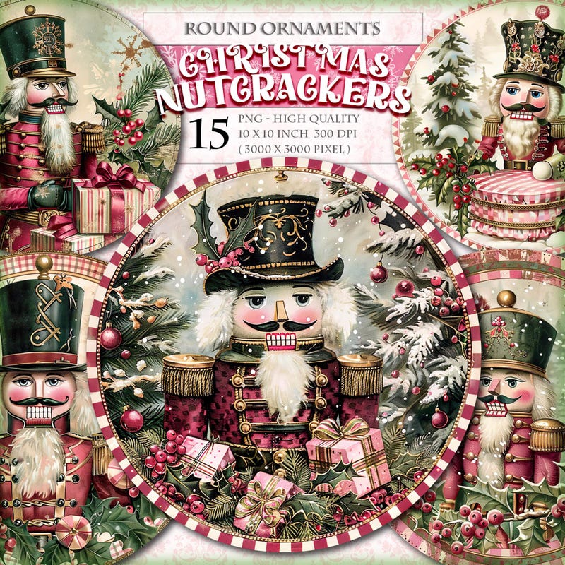 Nutcracker Round Labels - Etsy