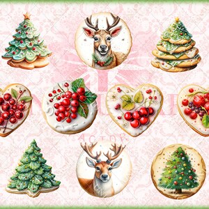 Christmas Cookies, Gingerbread Man, Winter Themed Watercolor Clipart ...