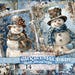 Christmas Blue Snowman Vol.02, Winter Landscape, Printable 14 JPG Image ...