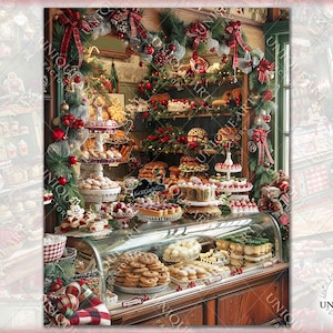 Christmas Bakery Shop Vol.02, Printable Digital Images, Scrapbook Pages ...