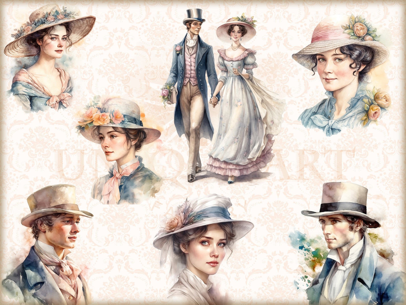 Jane Austen Vol.01 Romántico Paquete de imágenes - Etsy España