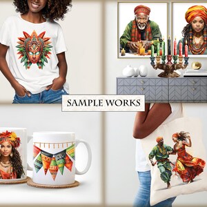 Kwanzaa, African American Heritage Celebration, Watercolor Clipart ...