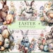 Bunny and Easter Eggs Watercolor Clipart Bundle HQ Printable PNG Format ...