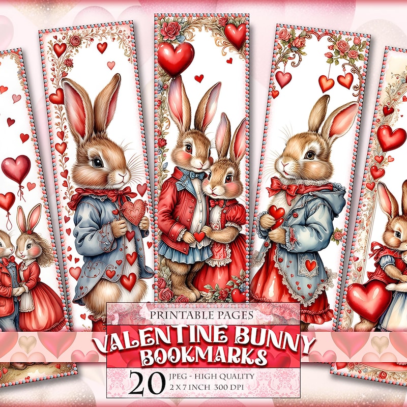 Valentine Bookmark - Etsy