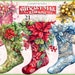 Christmas Stocking, Winter Themed Watercolor Clipart Bundle, HQ ...