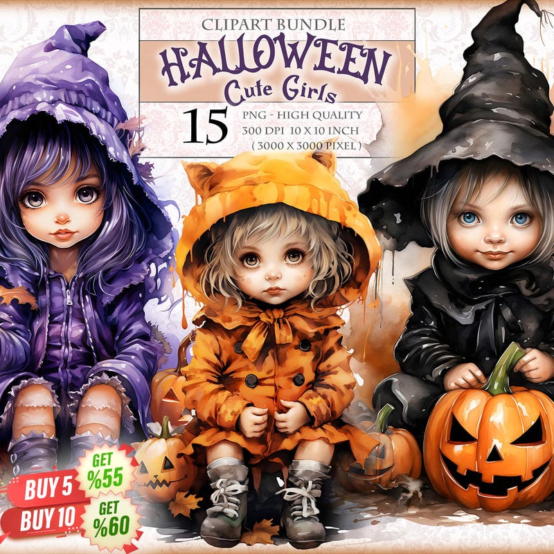 Cute Girls Clipart - Etsy