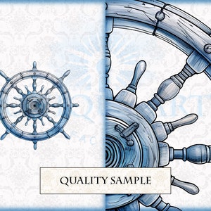 Nautical Marine Themed Watercolor Clipart Bundle HQ Printable PNG ...