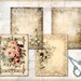 Grunge Lace Romantic Mixed Pages Vol.02, Watercolor Scrapbook Collage ...