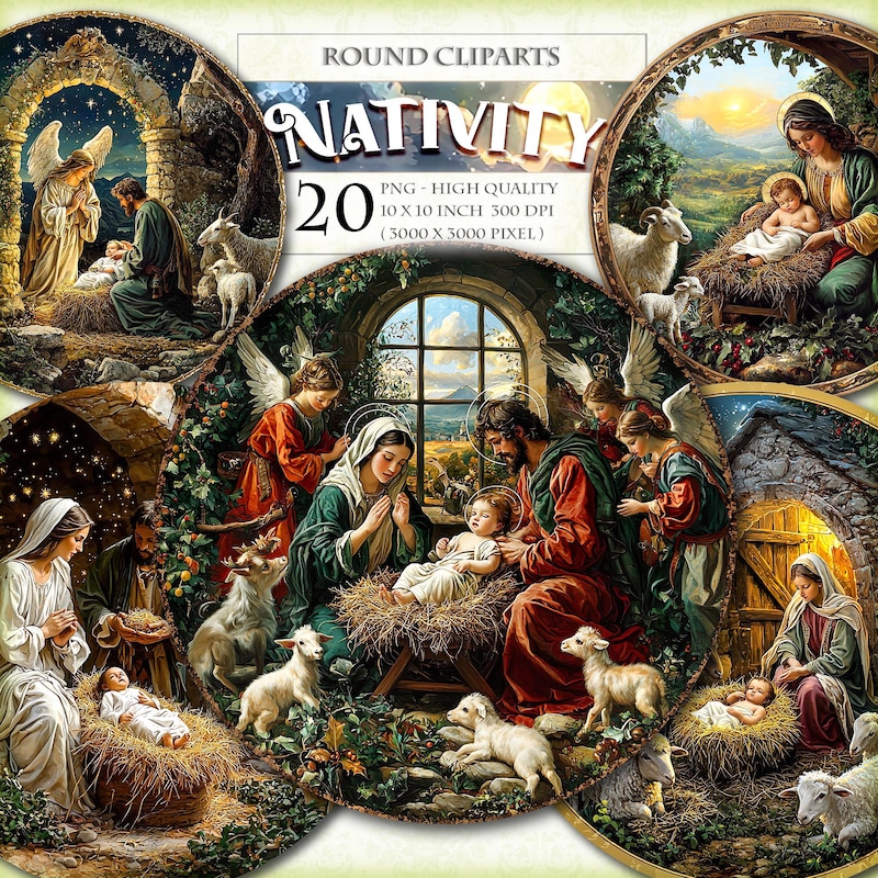 Nativity Scene Christmas Cards - Etsy