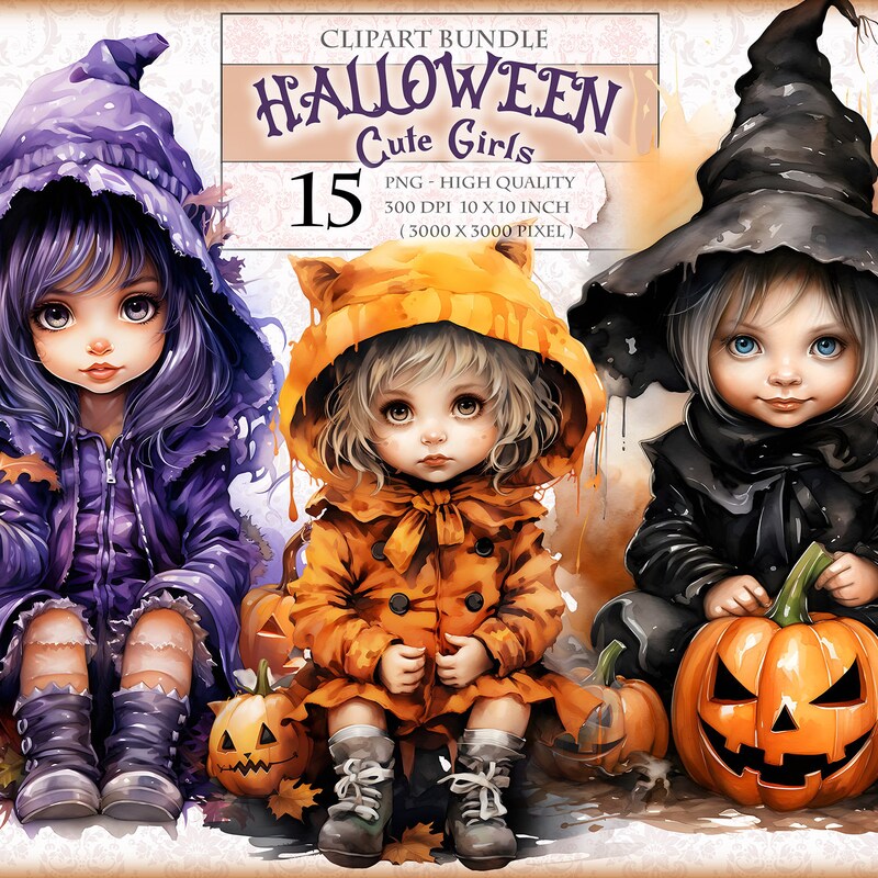 Cute Girls Clipart - Etsy
