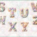 Easter Alphabet and Numbers, Clipart Bundle, 36 HQ Printable ...