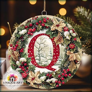 Christmas Letters - Q - Watercolor Clipart Bundle 8 HQ PNG Printable ...
