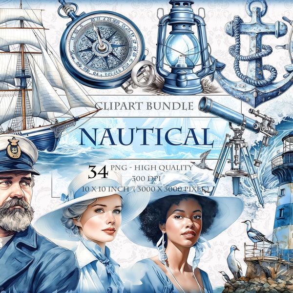Nautical Clipart - Etsy